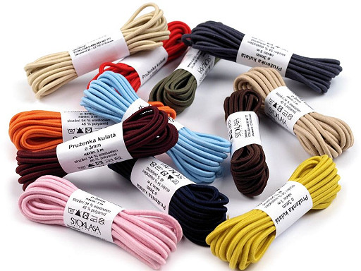 Elastic rotund, Ø3 mm, 3 m/buc | STOKLASA mercerie și materiale textile