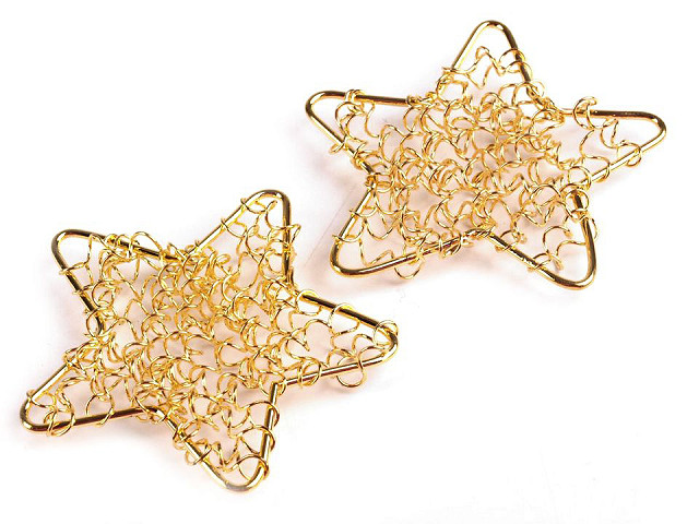Wire Star Decoration Ø50 mm | STOKLASA Haberdashery and Fabrics