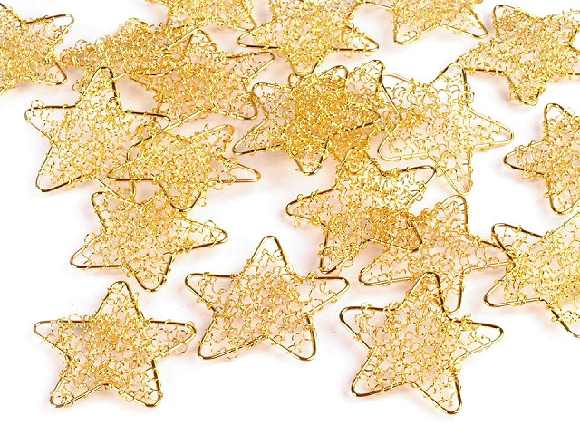 Wire Star Decoration Ø50 mm | STOKLASA Haberdashery and Fabrics