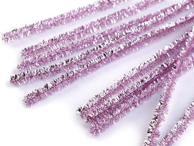 Fuzzy Chenille Wire Sticks with lurex Ø6 mm length 30 cm | STOKLASA ...