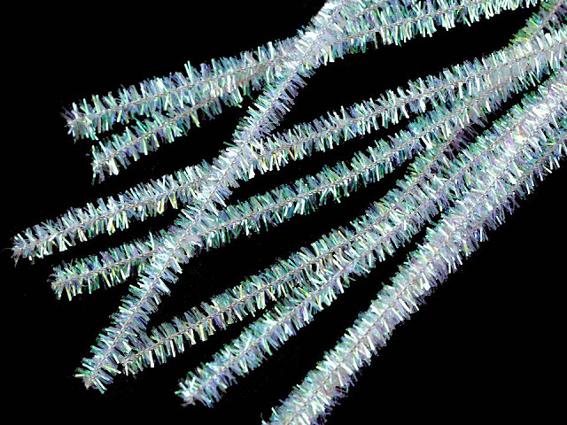 Fuzzy Chenille Wire Sticks with lurex Ø6 mm length 30 cm | STOKLASA ...