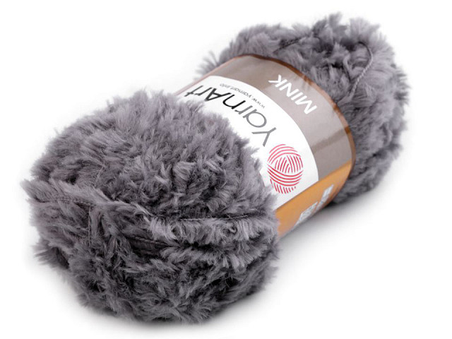 Fluffy Knitting Yarn 50 g Mink | STOKLASA Haberdashery and Fabrics
