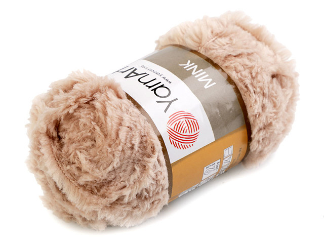 Fluffy Knitting Yarn 50 g Mink | STOKLASA Haberdashery and Fabrics
