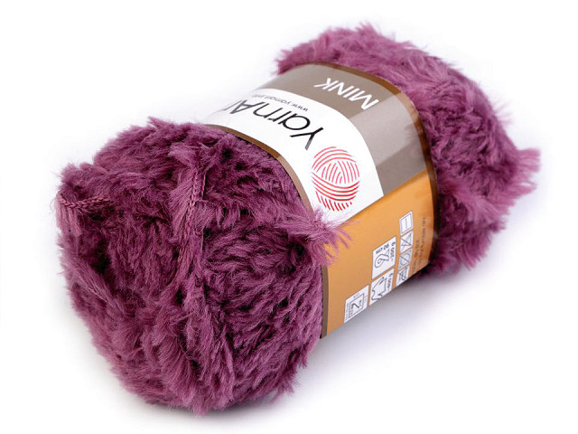 Fluffy Knitting Yarn 50 g Mink | STOKLASA Haberdashery and Fabrics
