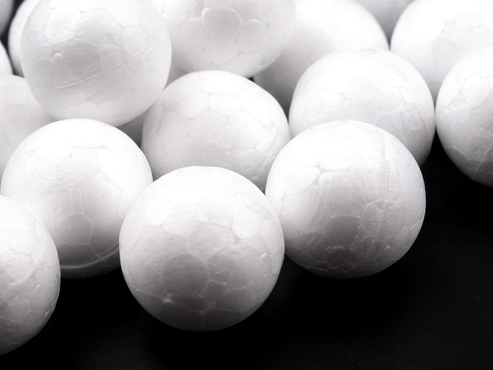 DIY Polystyrene Balls Ø1.5 cm solid | STOKLASA Haberdashery and Fabrics