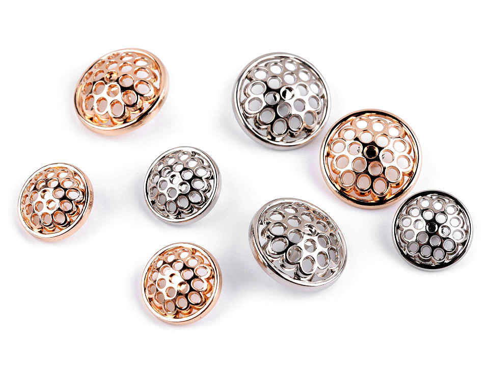 Perforated metal button, size 28'; 36' | STOKLASA Haberdashery and Fabrics