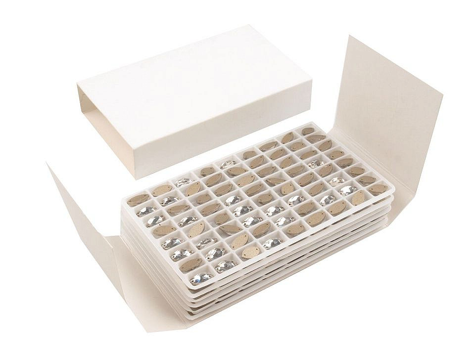 Strasuri de cusut, model eliptic | STOKLASA mercerie și materiale textile