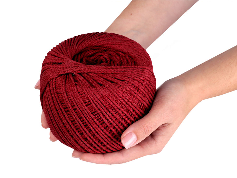 Fire de bumbac macrame Ø2 mm | STOKLASA mercerie și materiale textile