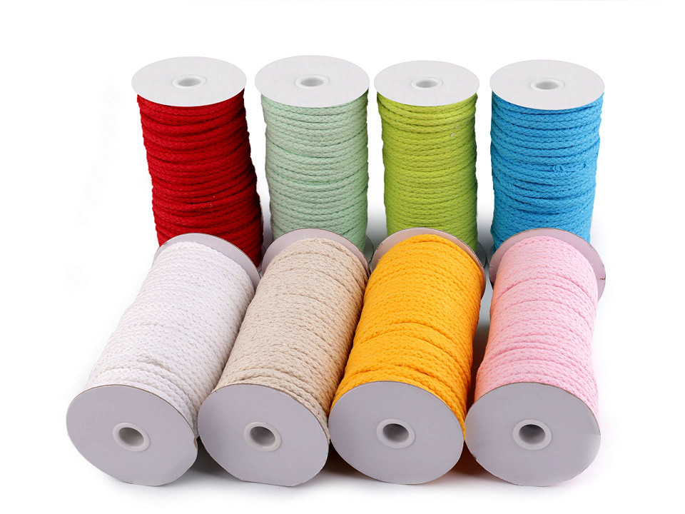 Cotton cord Ø7 mm braided | STOKLASA Haberdashery and Fabrics