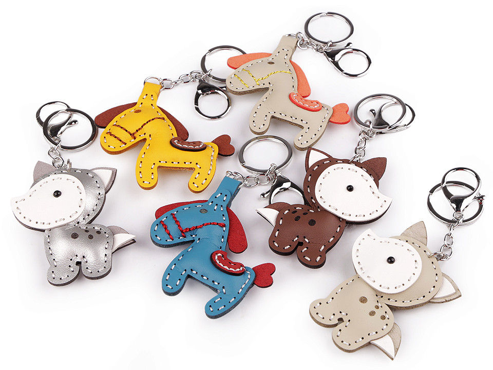 Breloc / pandantiv cheie lup, cal | STOKLASA mercerie și materiale textile