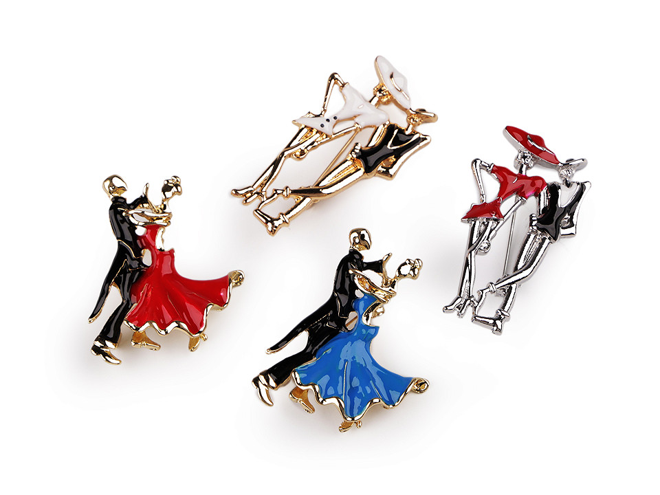 Modèle de broche, couple dansant | Mercerie et Tissus STOKLASA