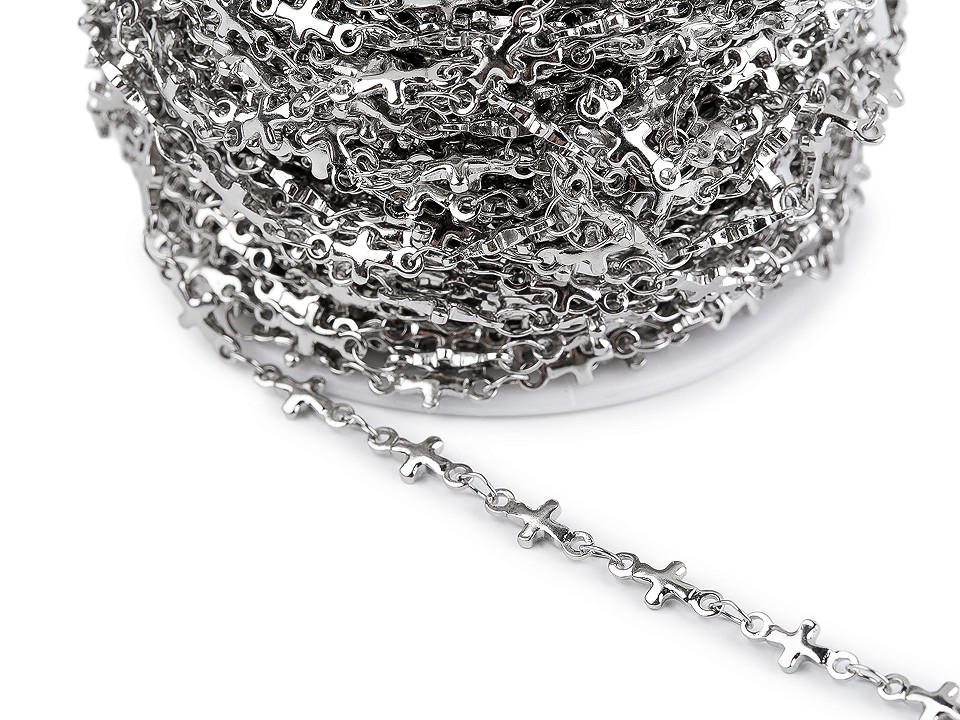 Stainless steel cross chain 4 and 5 mm | STOKLASA Haberdashery and Fabrics