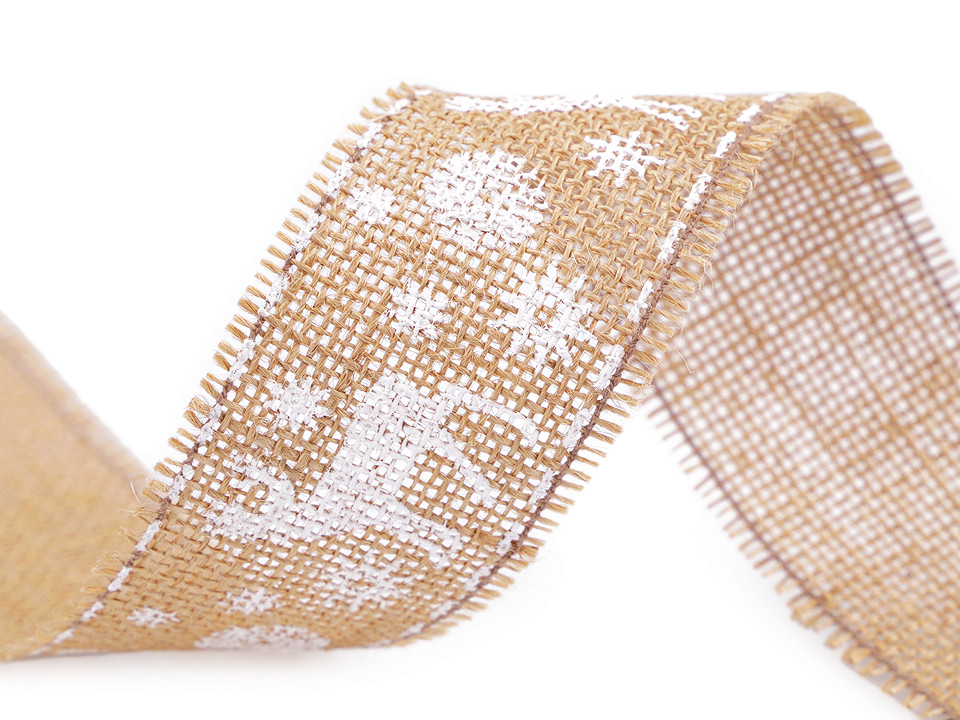 Panglica de iuta, latime 40 mm | STOKLASA mercerie și materiale textile