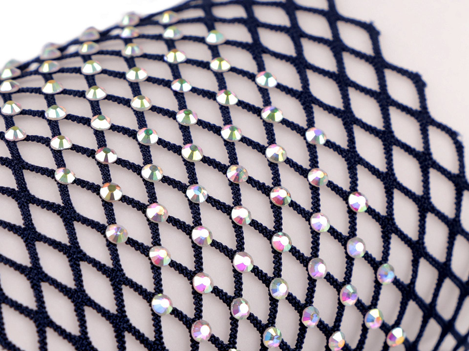 Maille/Liseré élastique avec strass, largeur 75 mm | Mercerie et Tissus ...