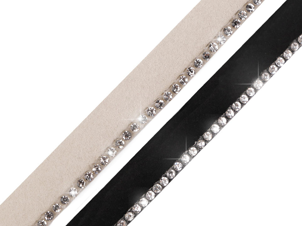 Cinta de bies para ropa con pedrería, ancho 10 mm | STOKLASA Mercería y ...