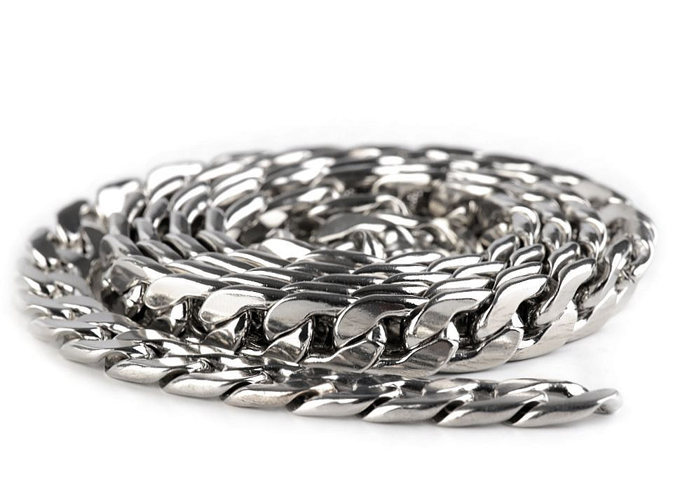 Metal Flat Curb Chain width 11 mm | STOKLASA Haberdashery and Fabrics