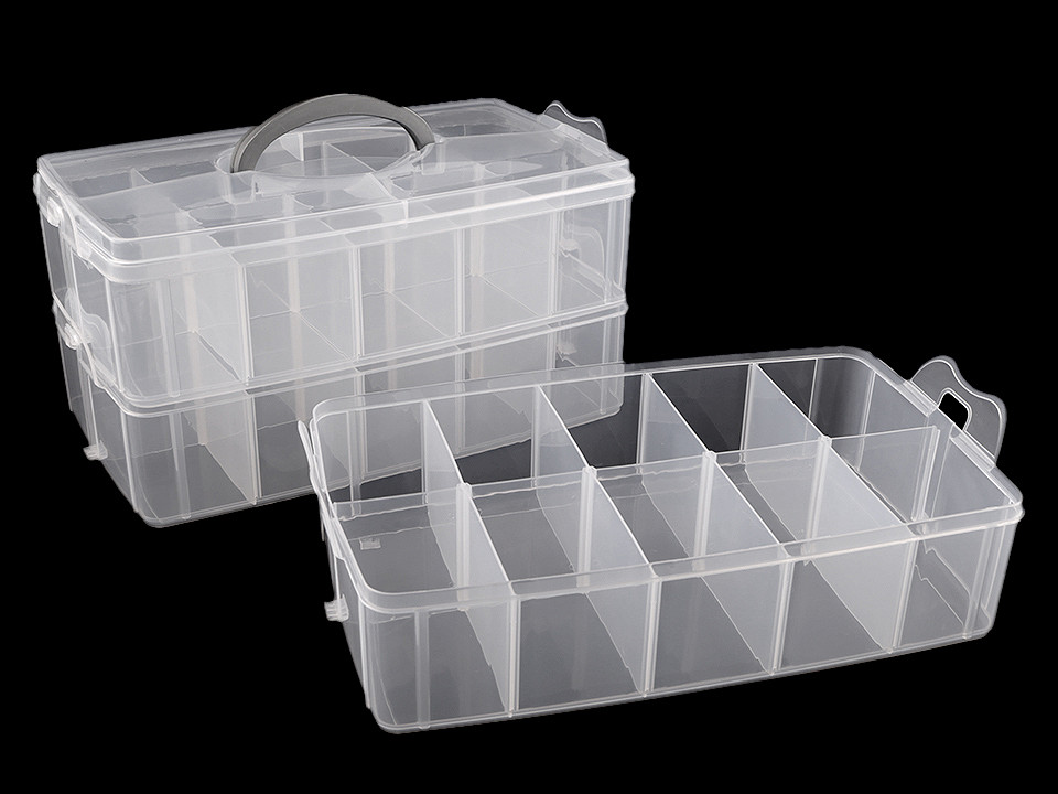 Plastic Stackable Storage Container / Box 3-level | STOKLASA ...