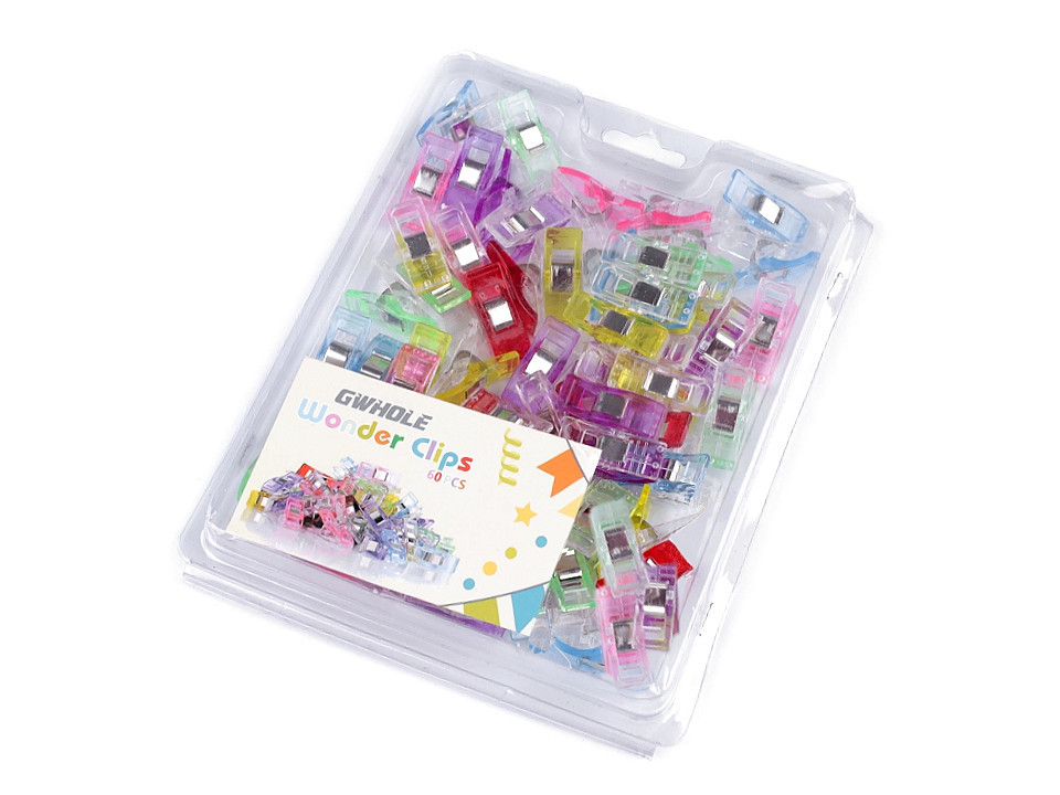 Sewing Craft Clips / Pegs to Hold Fabric 10x27 mm | STOKLASA Haberdashery