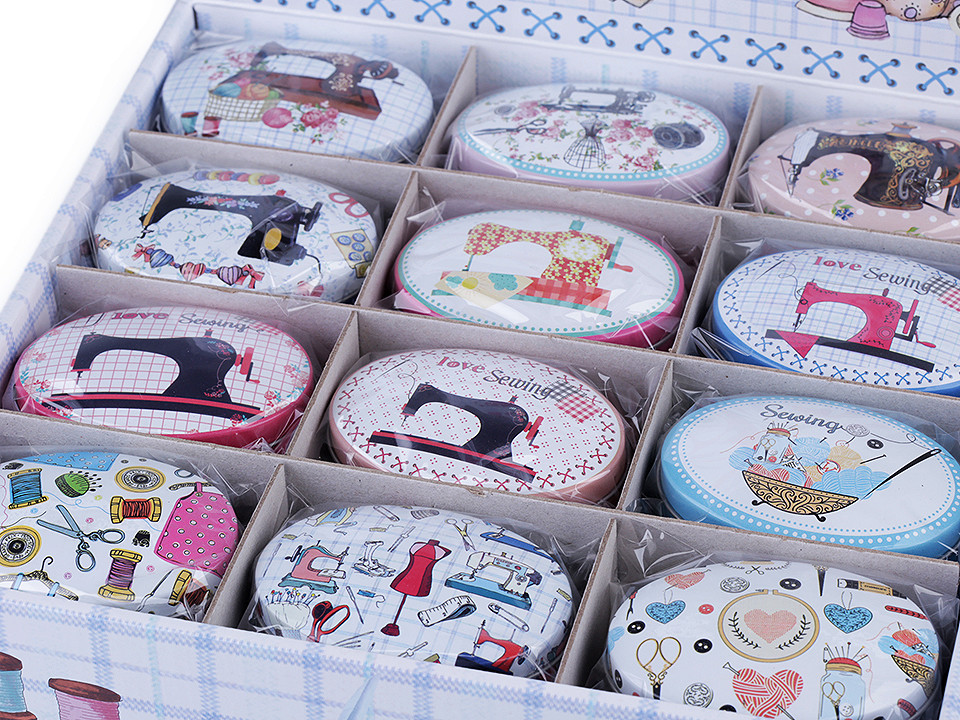 Cutie metalică pentru accesorii de cusut | STOKLASA mercerie și ...