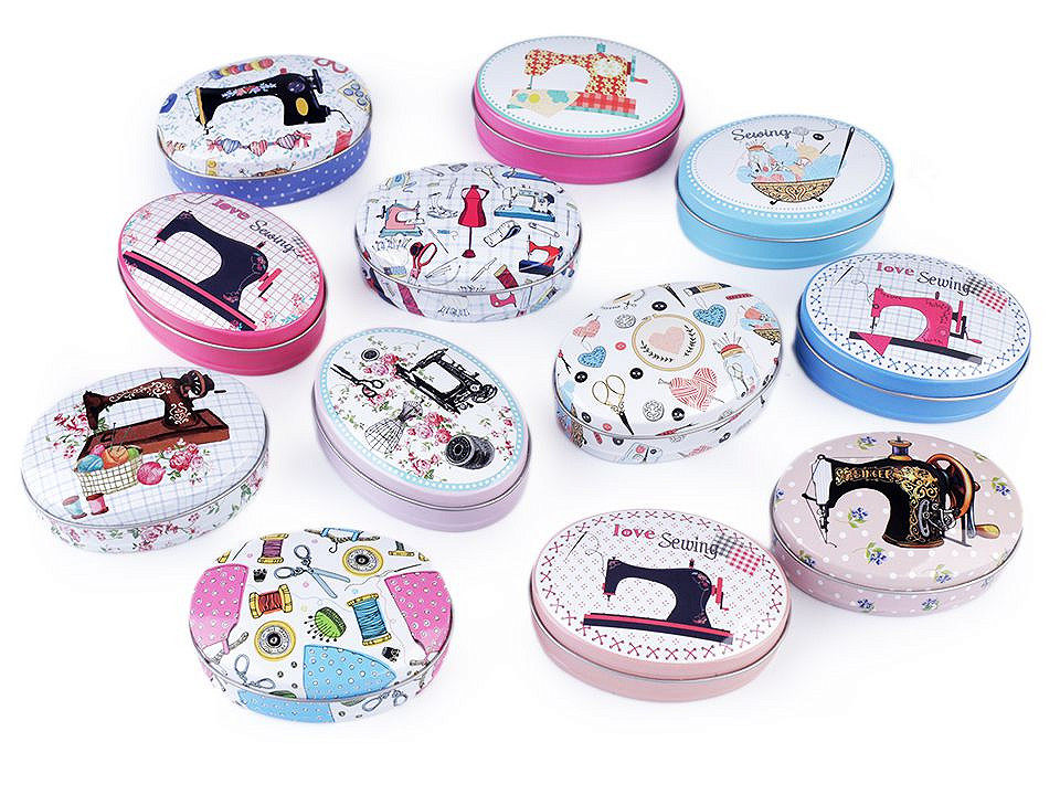 Cutie metalică pentru accesorii de cusut | STOKLASA mercerie și ...