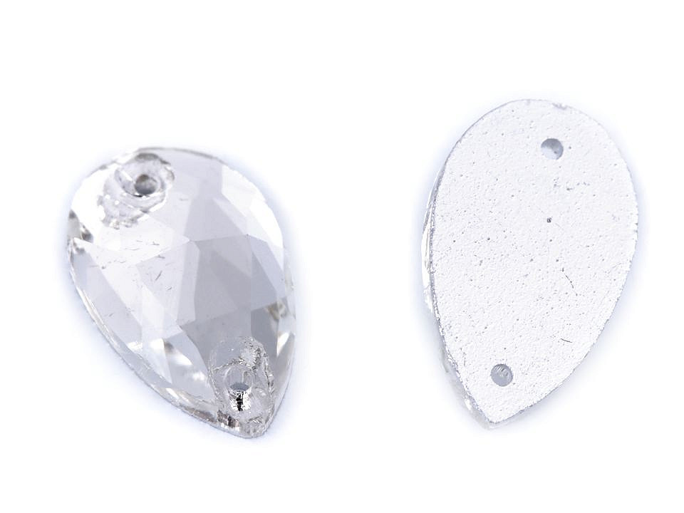 Glass Crystal Rhinestone Drops, sew-on | STOKLASA Haberdashery and Fabrics