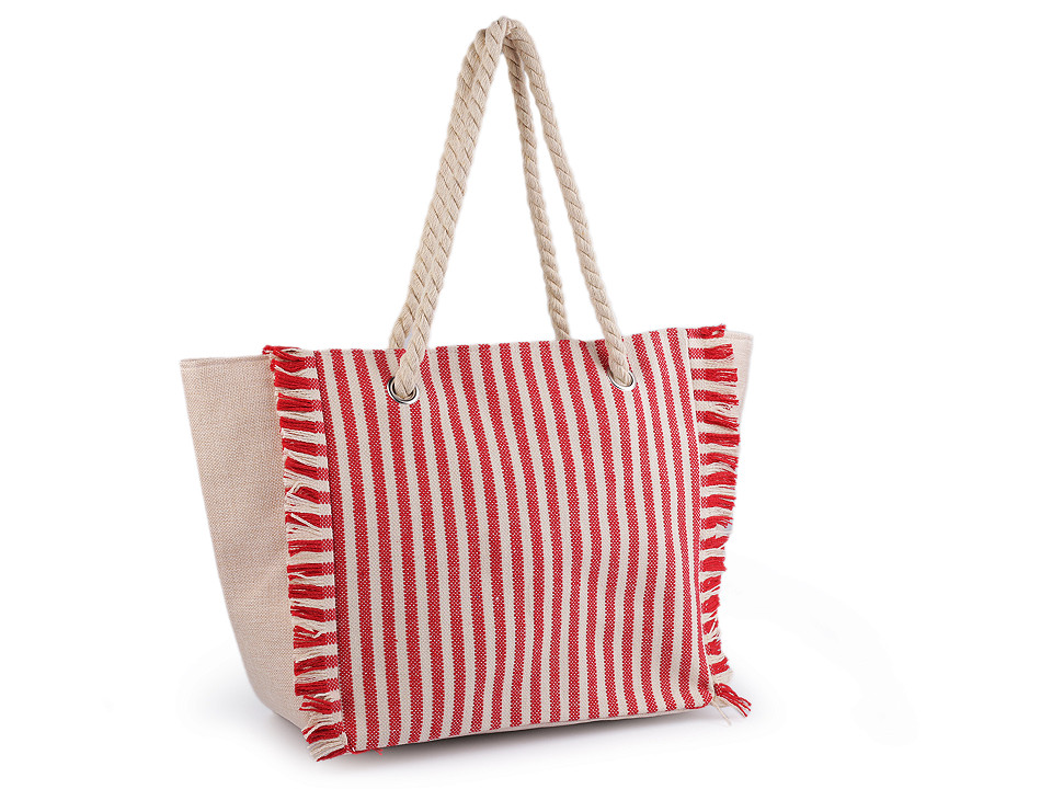 Geanta de vara/plaja cu dungi 33x52 cm | STOKLASA mercerie și materiale ...