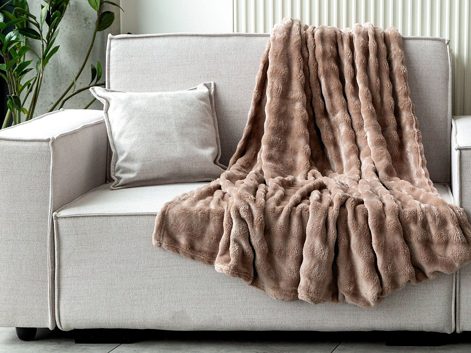 Bubble-Fleece-Decke, 150 x 200 cm | STOKLASA Textilkurzwaren und Stoffe