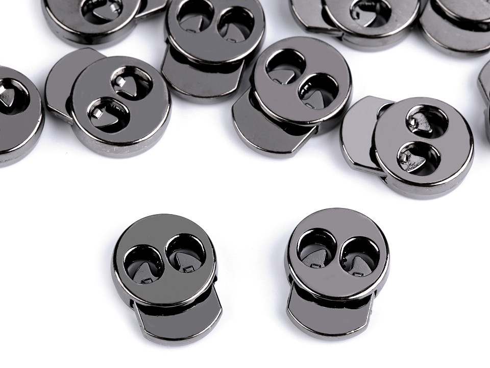 Metal cord stoppers 15x18 mm | STOKLASA Haberdashery and Fabrics