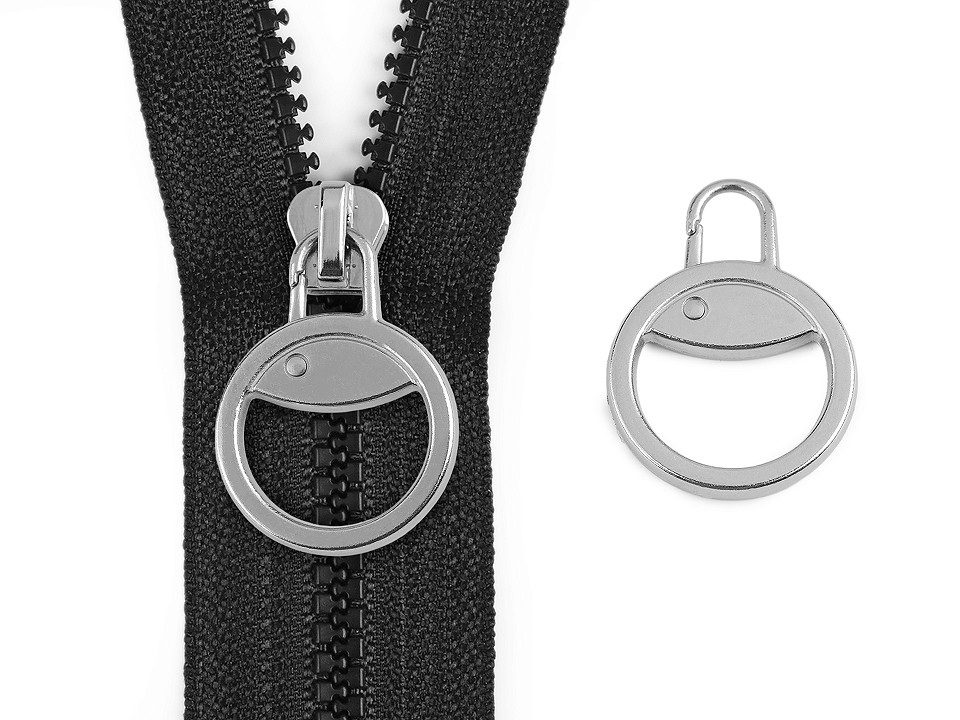 Metal Puller for Zipper Sliders | STOKLASA Haberdashery and Fabrics