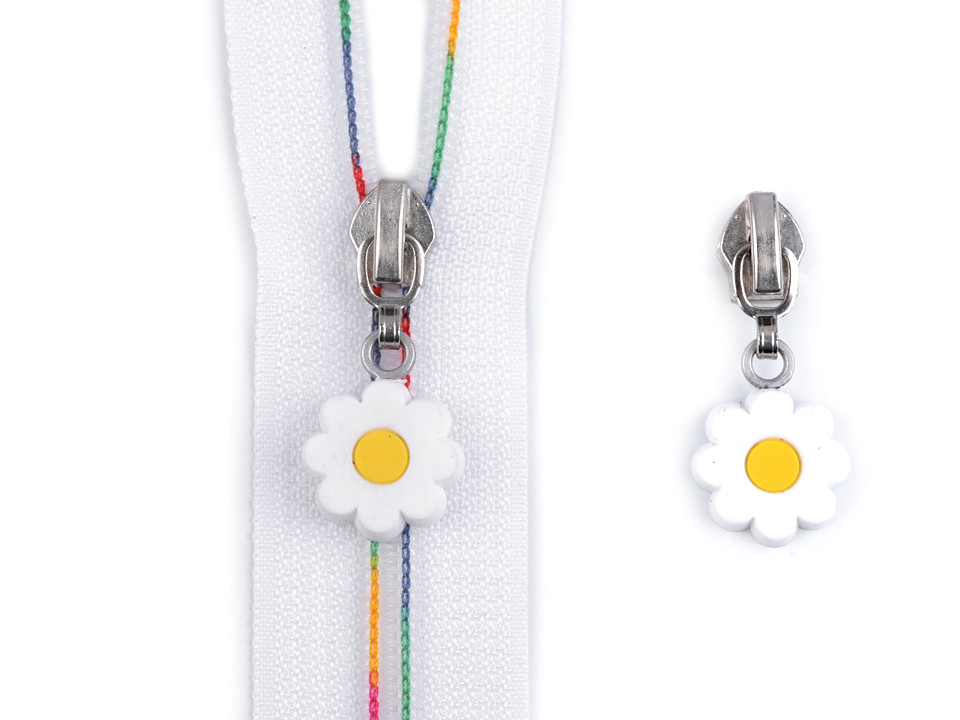 Slider for Nylon / Spiral Zippers No 6, Flower | STOKLASA Haberdashery ...