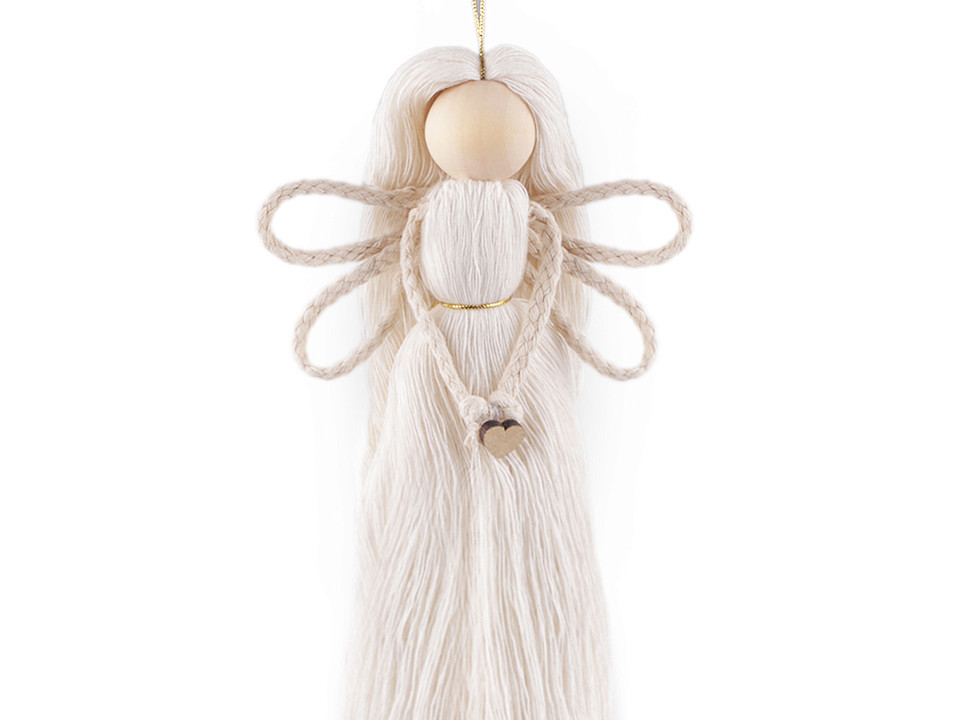 Makramee-Engel handgefertigt | STOKLASA Textilkurzwaren und Stoffe