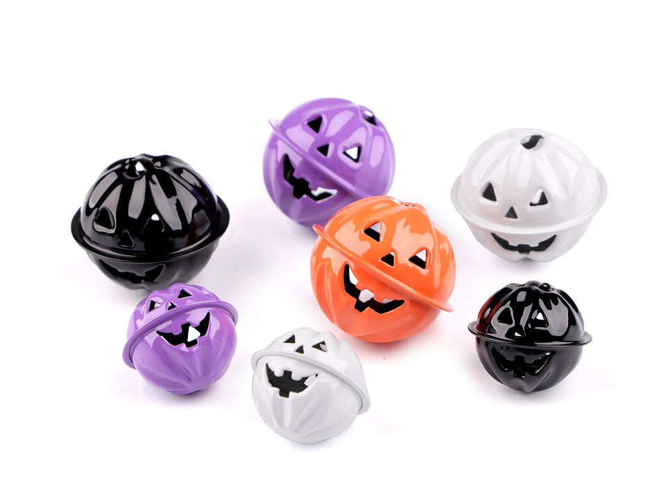 Halloween-Schelle Kürbis, Ø 30, 40 mm | STOKLASA Textilkurzwaren und Stoffe