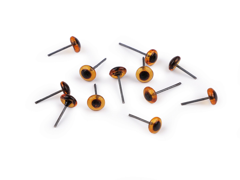 Glass Pin Eyes / DIY Craft Eyes Ø6 mm | STOKLASA Haberdashery and Fabrics