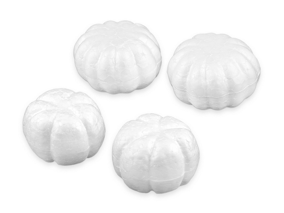 Pumpkin Ø5.5 cm polystyrene | STOKLASA Haberdashery and Fabrics