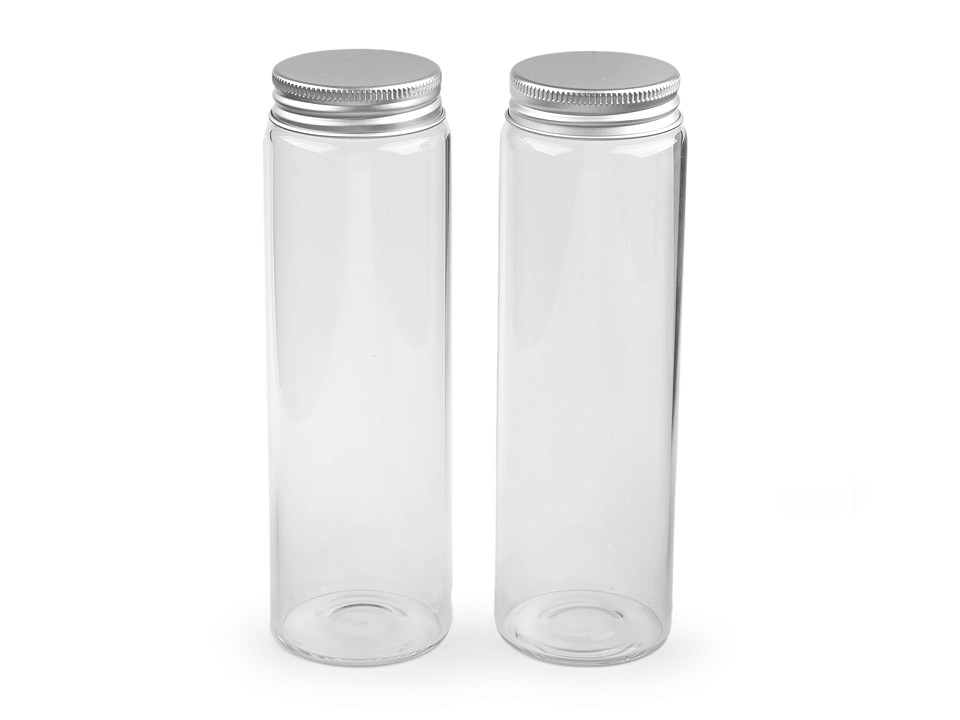 Glass bottle with screw cap 47x150 mm | STOKLASA Haberdashery and Fabrics