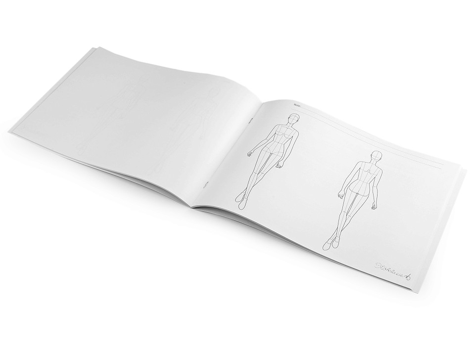 Scrapbook for seamstresses to record measurements and prepare models ...