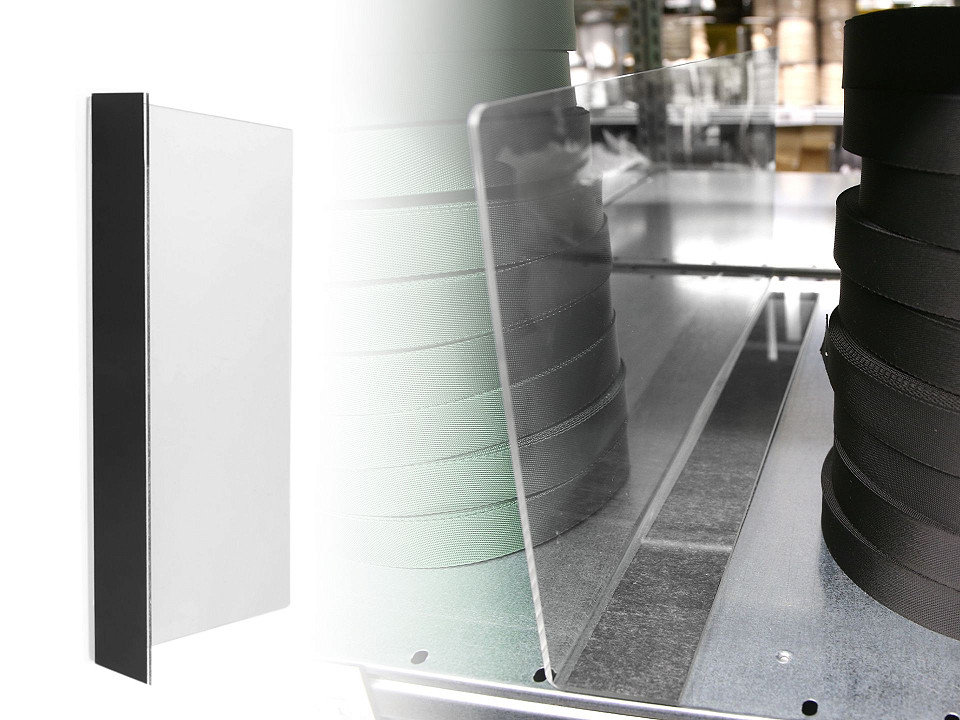 Separator magnetic pentru un raft metalic 49x30 cm | STOKLASA mercerie ...