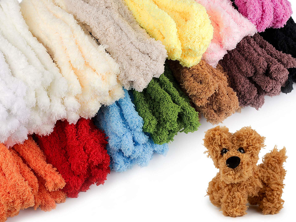 Jumbo micro plush wires for creating / making animals Ø20 mm, length ...